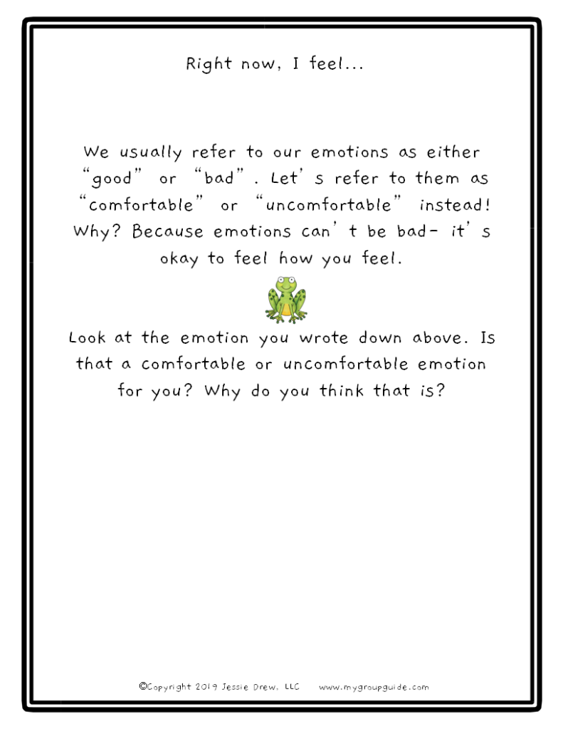 My Group Guide- Free Therapy Worksheets