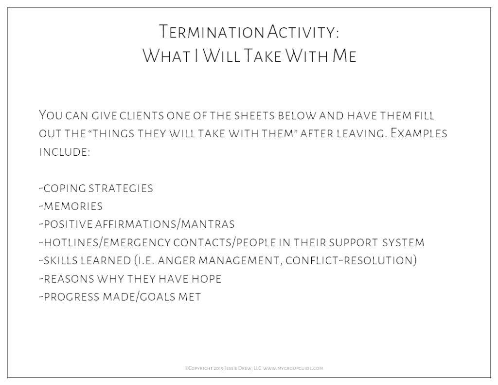 My Group Guide- Free Therapy Worksheets, Group Activities, & More!